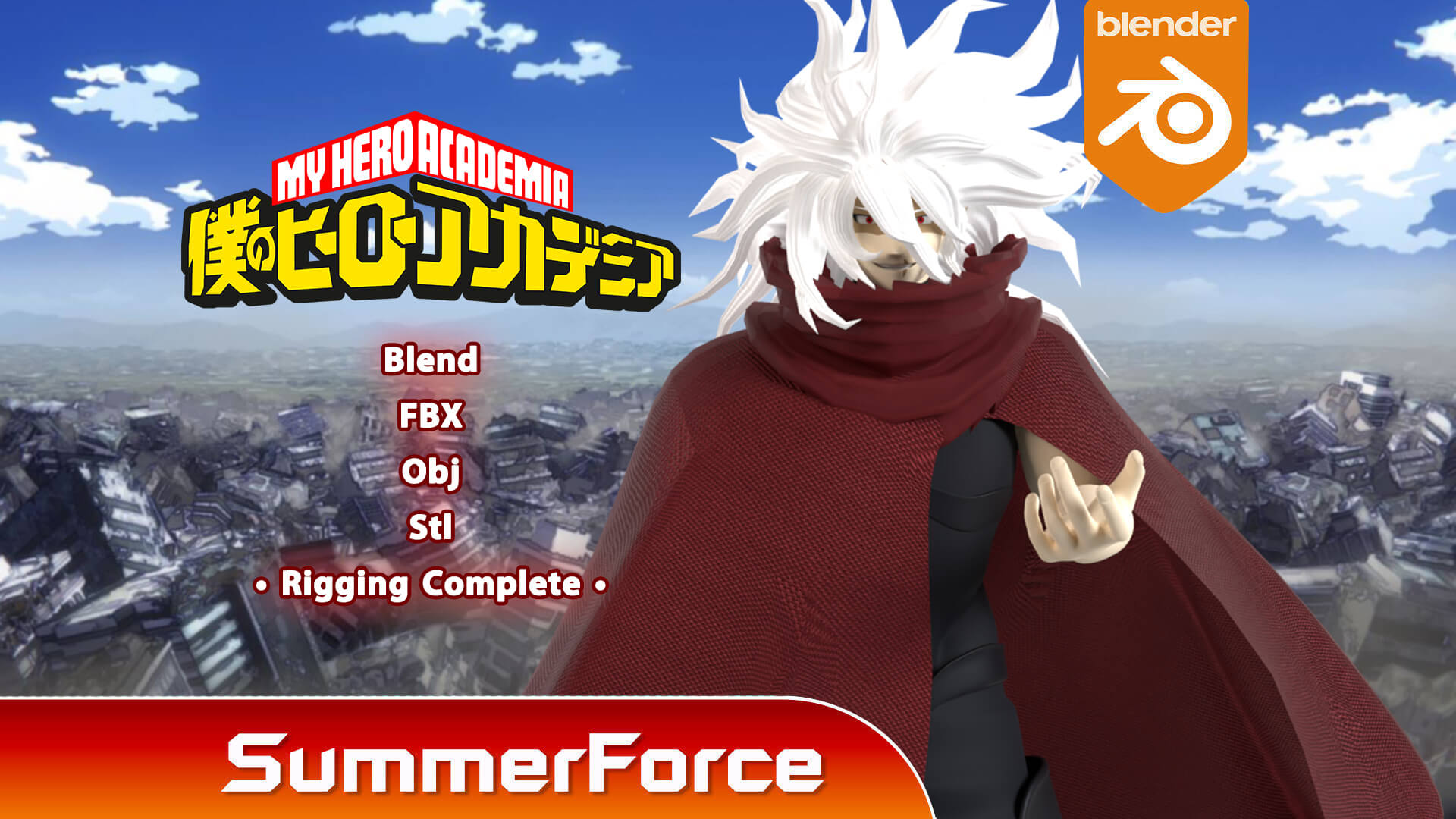Tomura Shigaraki - My Hero Academia 3D Model by Summerforce