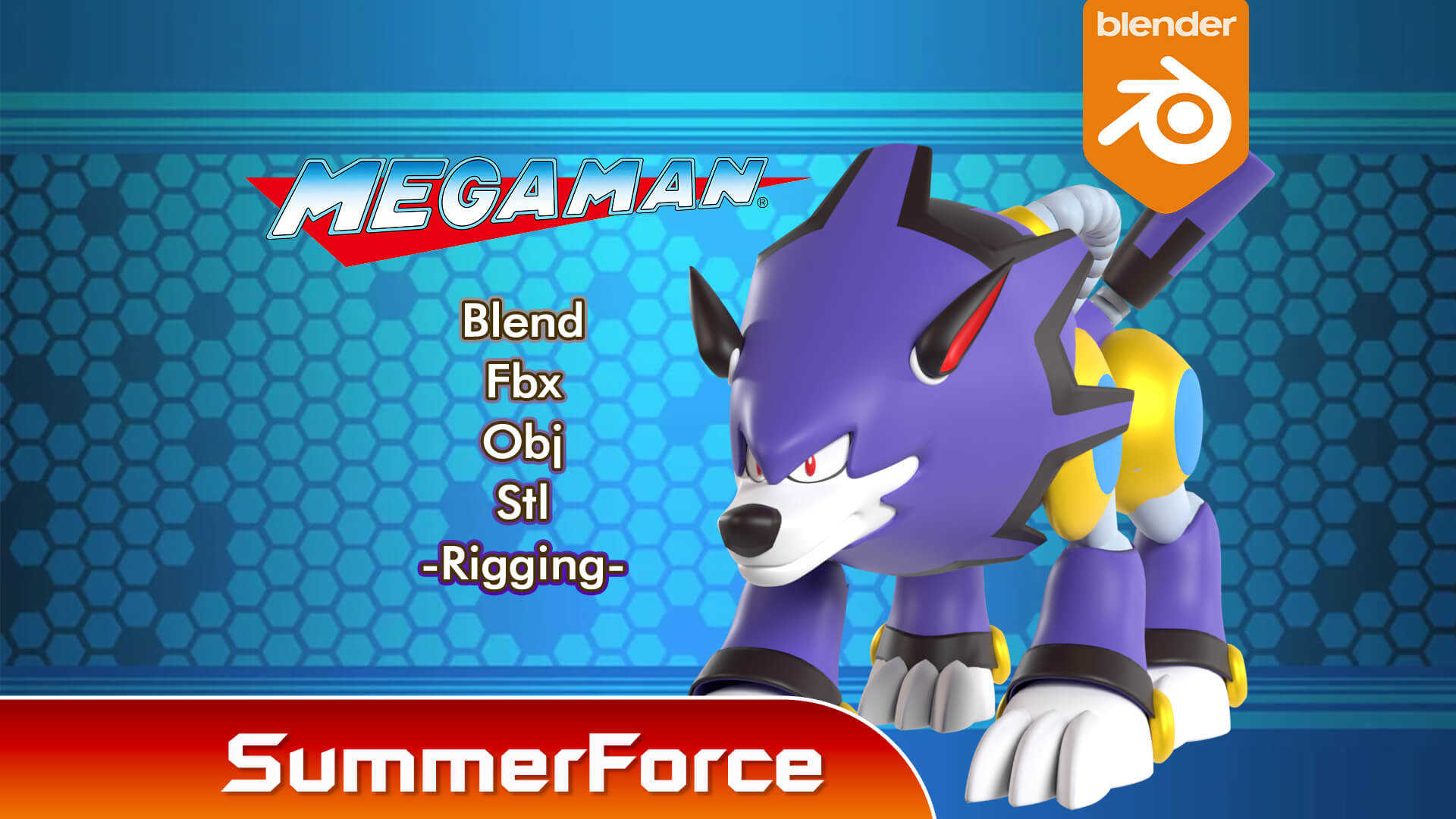 Treble - Megaman 3D Model by Summerforce