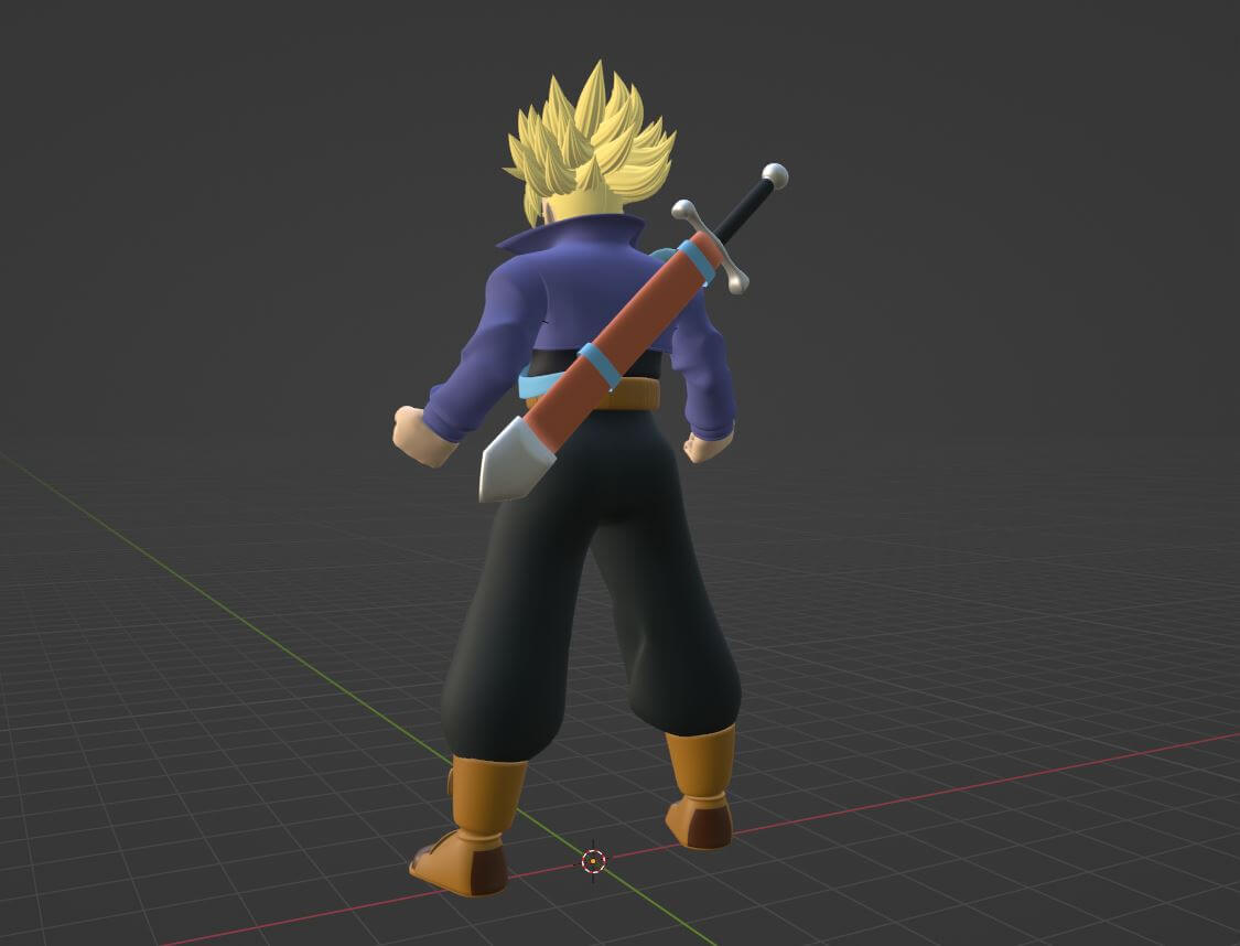 Trunks Future - Dragonball 3D Model by Summerforce