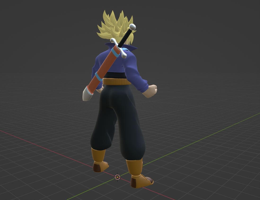 Trunks Future - Dragonball 3D Model by Summerforce