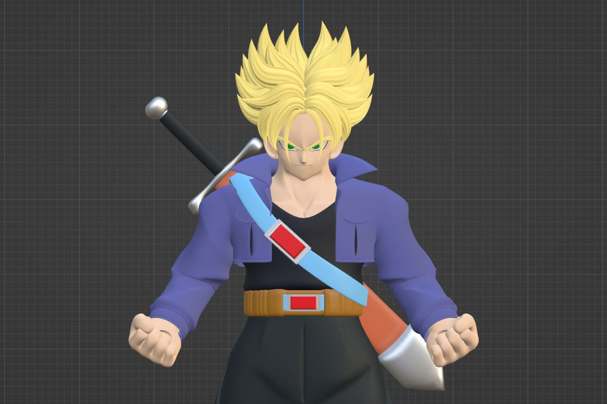 Trunks Future - Dragonball 3D Model by Summerforce