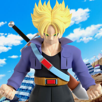 Trunks Future - Dragonball 3D Model by Summerforce