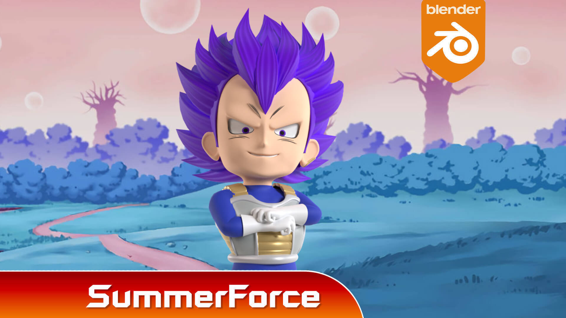 Ultra Ego Vegeta SD - Dragonball Super 3D Model by Summerforce