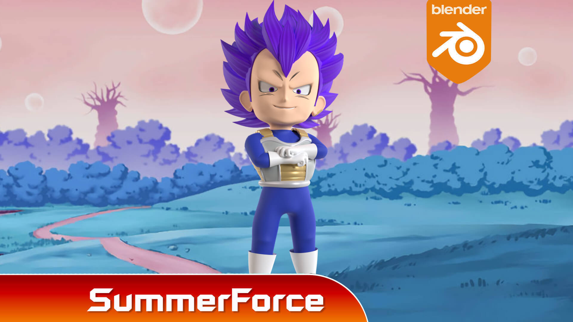 Ultra Ego Vegeta SD - Dragonball Super 3D Model by Summerforce