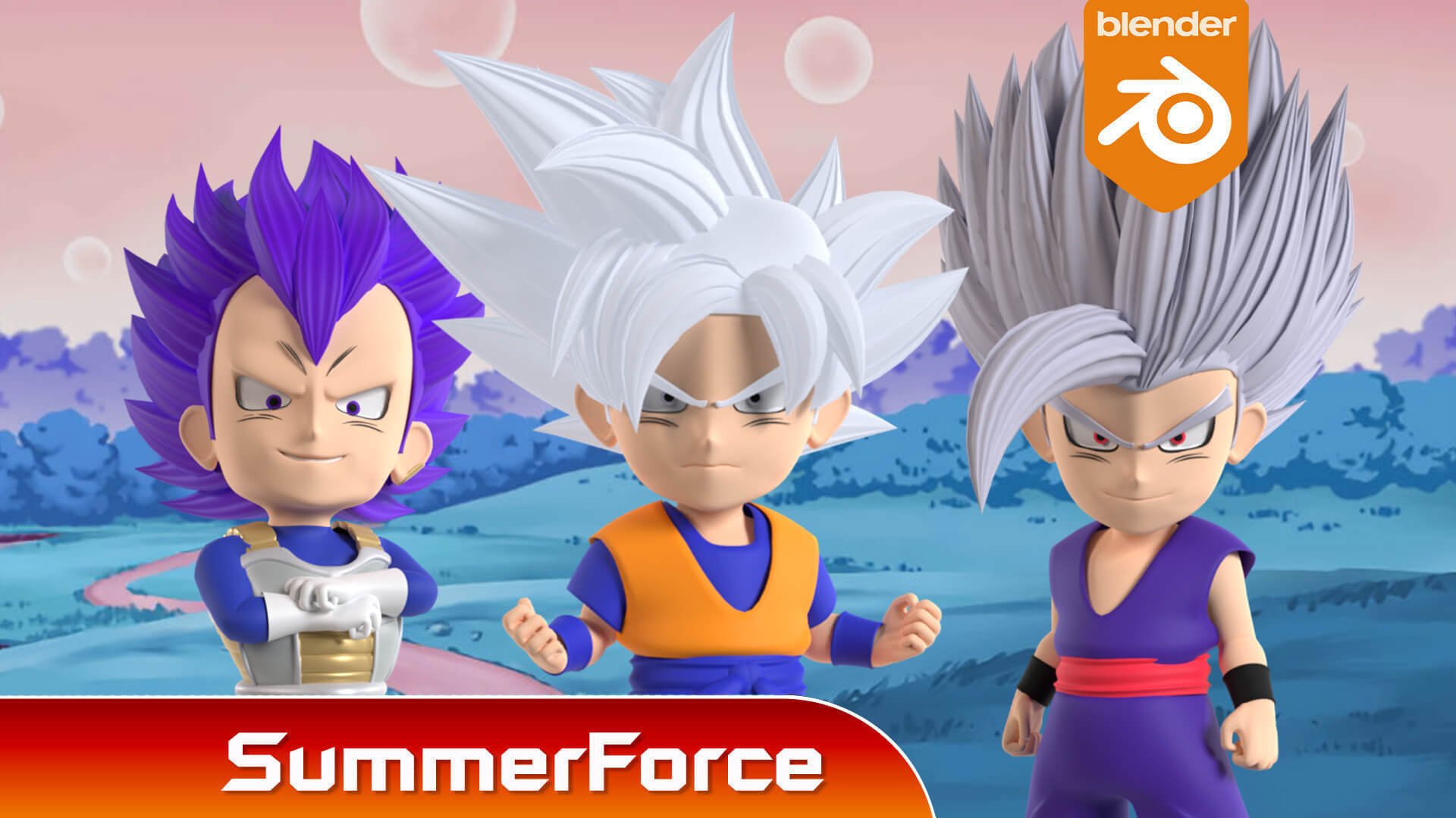 Ultra Ego Vegeta Sd Dragonball Super 3d Model By Summerforce