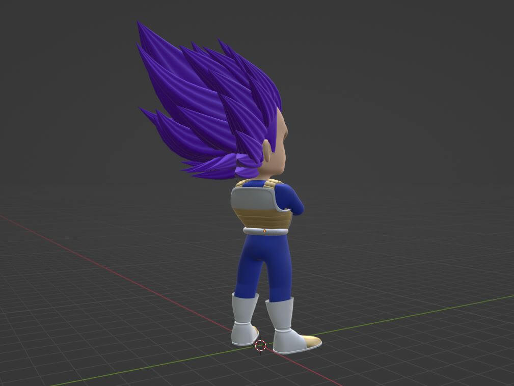 Ultra Ego Vegeta SD - Dragonball Super 3D Model by Summerforce