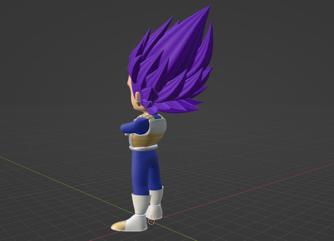 Ultra Ego Vegeta Sd Dragonball Super 3d Model By Summerforce