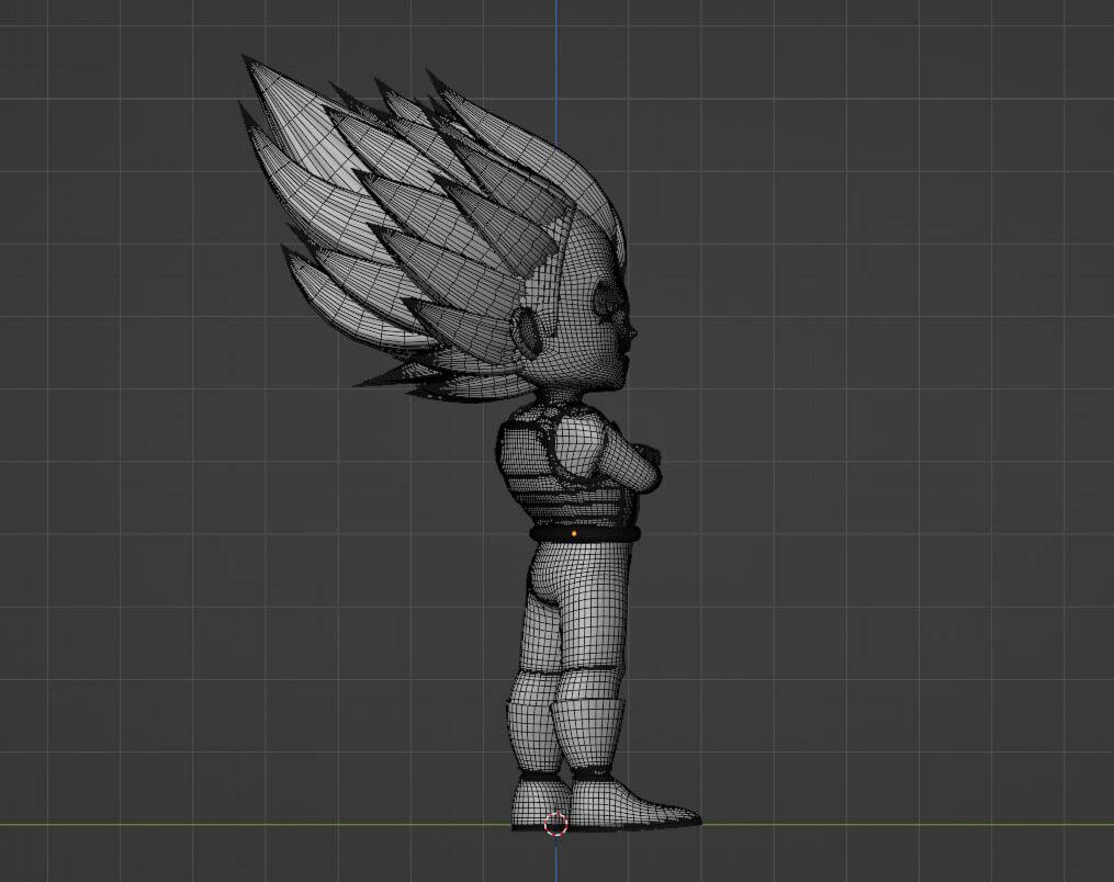 Ultra Ego Vegeta SD - Dragonball Super 3D Model by Summerforce