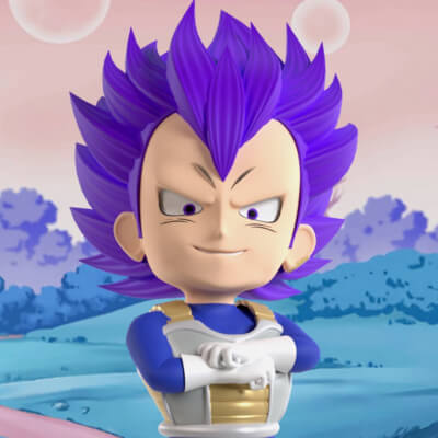 Ultra Ego Vegeta SD - Dragonball Super 3D Model by Summerforce
