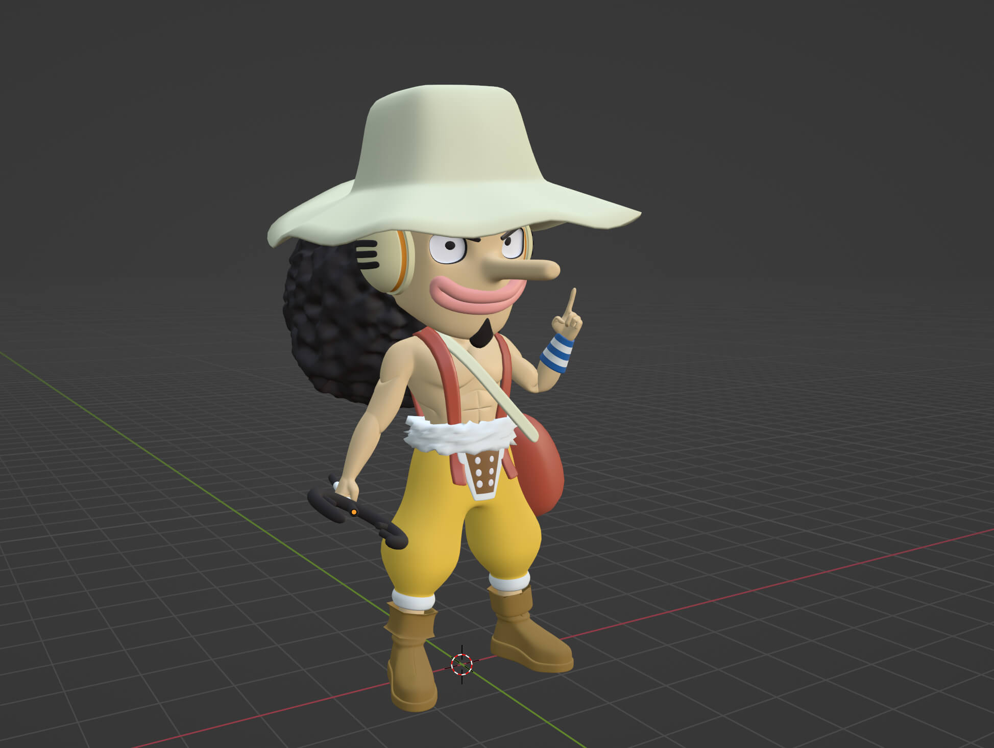 Usopp SD - One Piece 3D Model by Summerforce