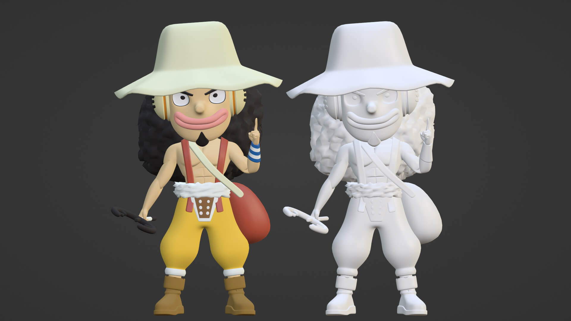 Usopp SD - One Piece 3D Model by Summerforce