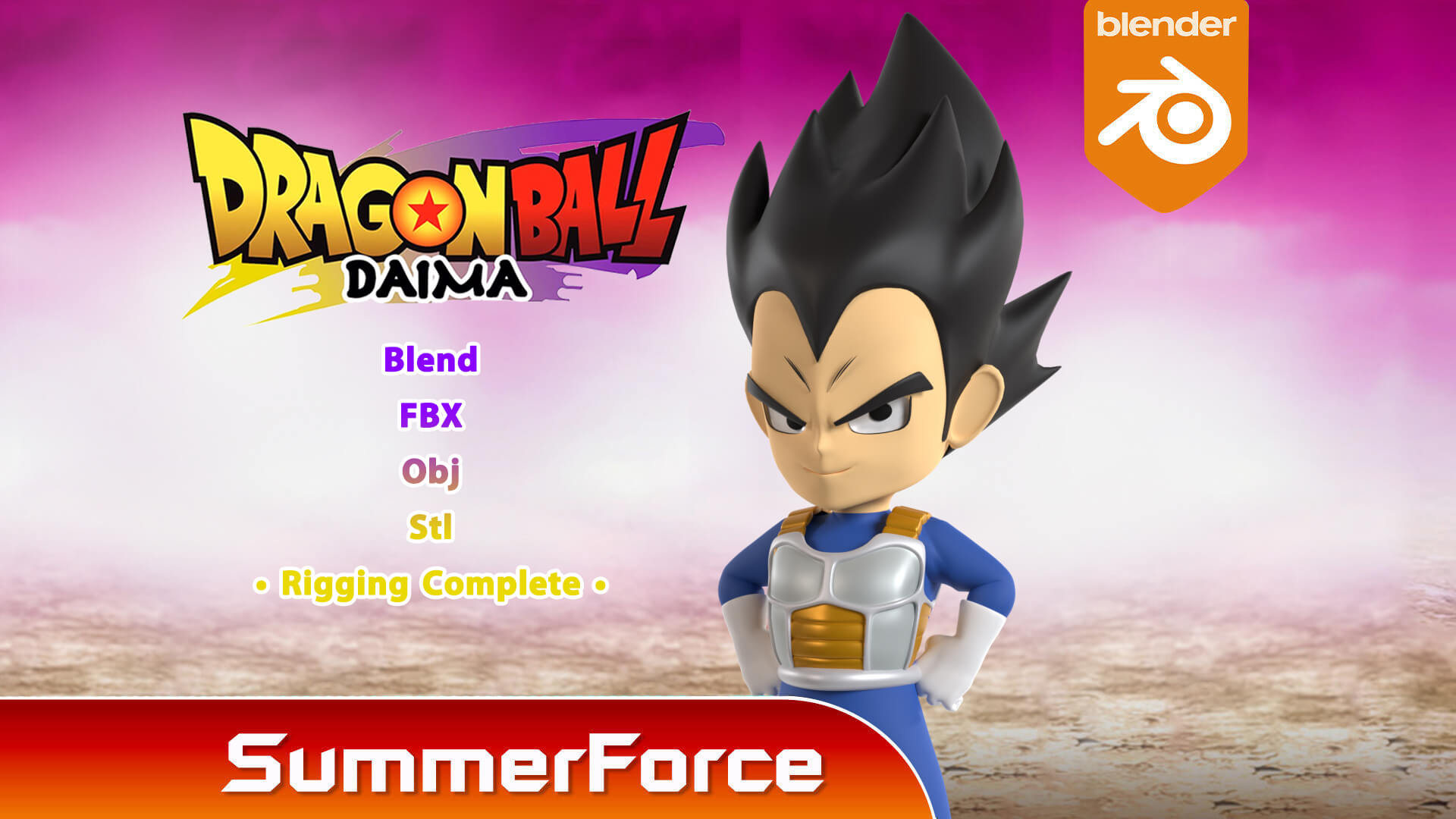 Vegeta - Dragonball Daima 3D Model by Summerforce