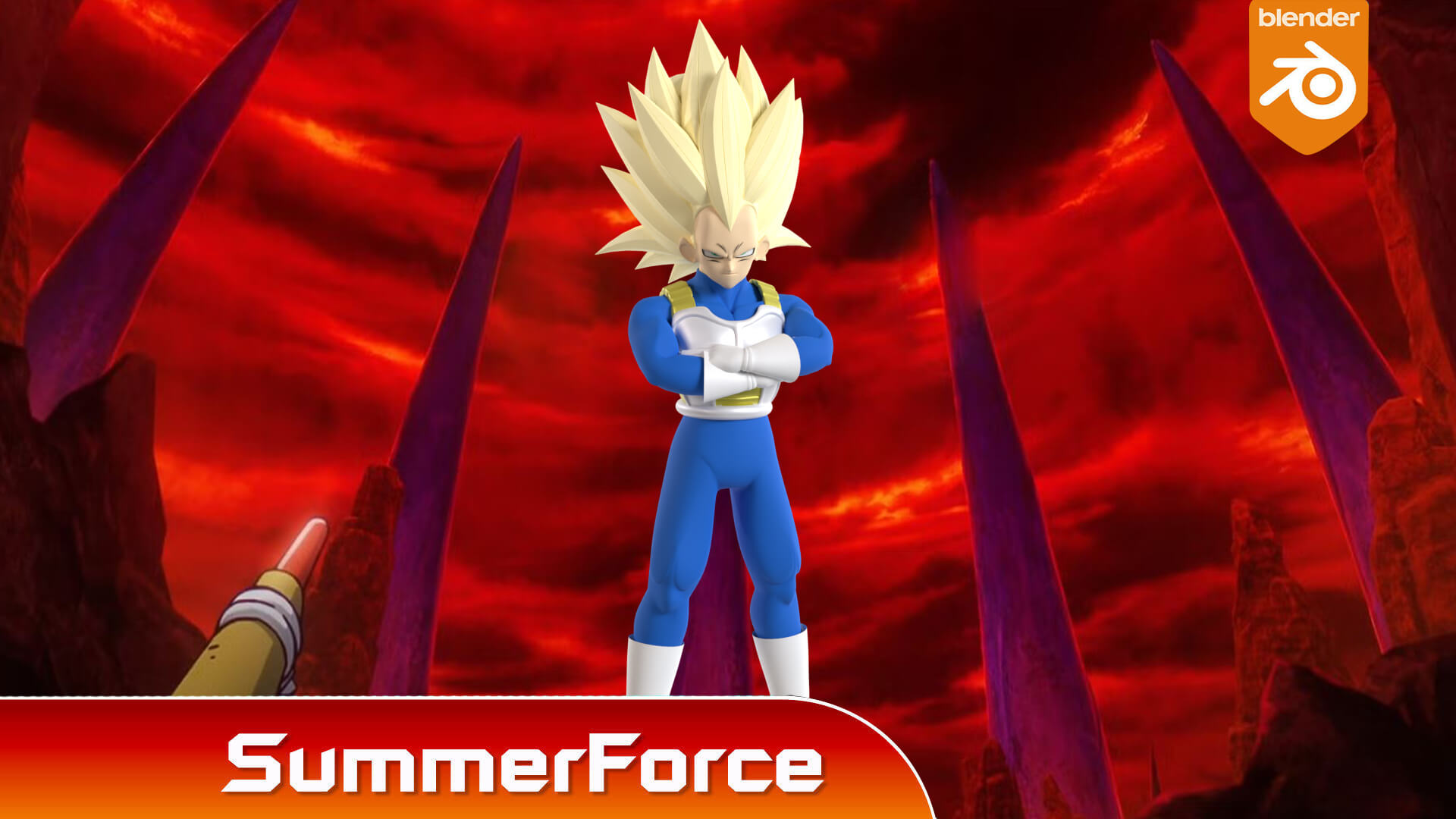 Vegeta Super Saiyan 3 - Dragonball Daima 3D Model by Summerforce