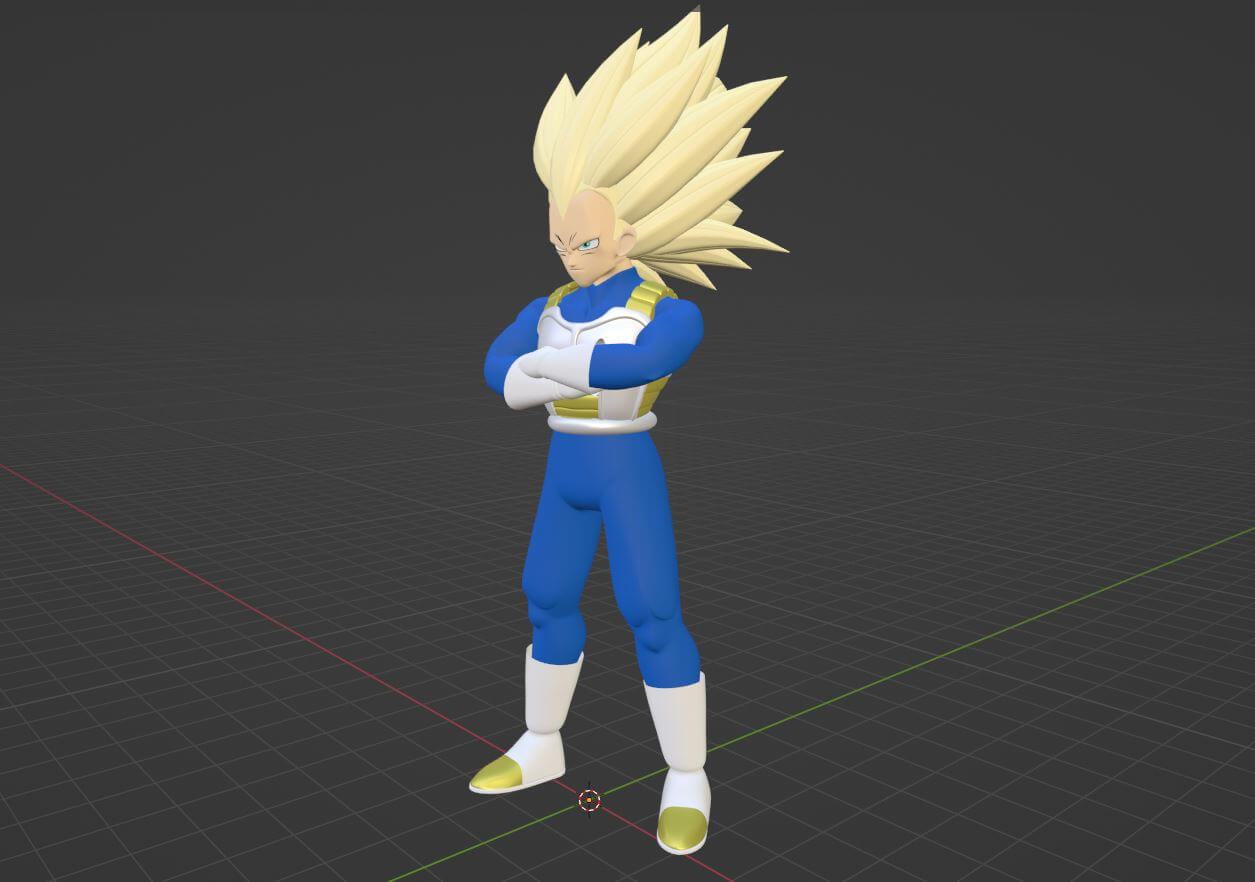 Vegeta Super Saiyan 3 - Dragonball Daima 3D Model by Summerforce