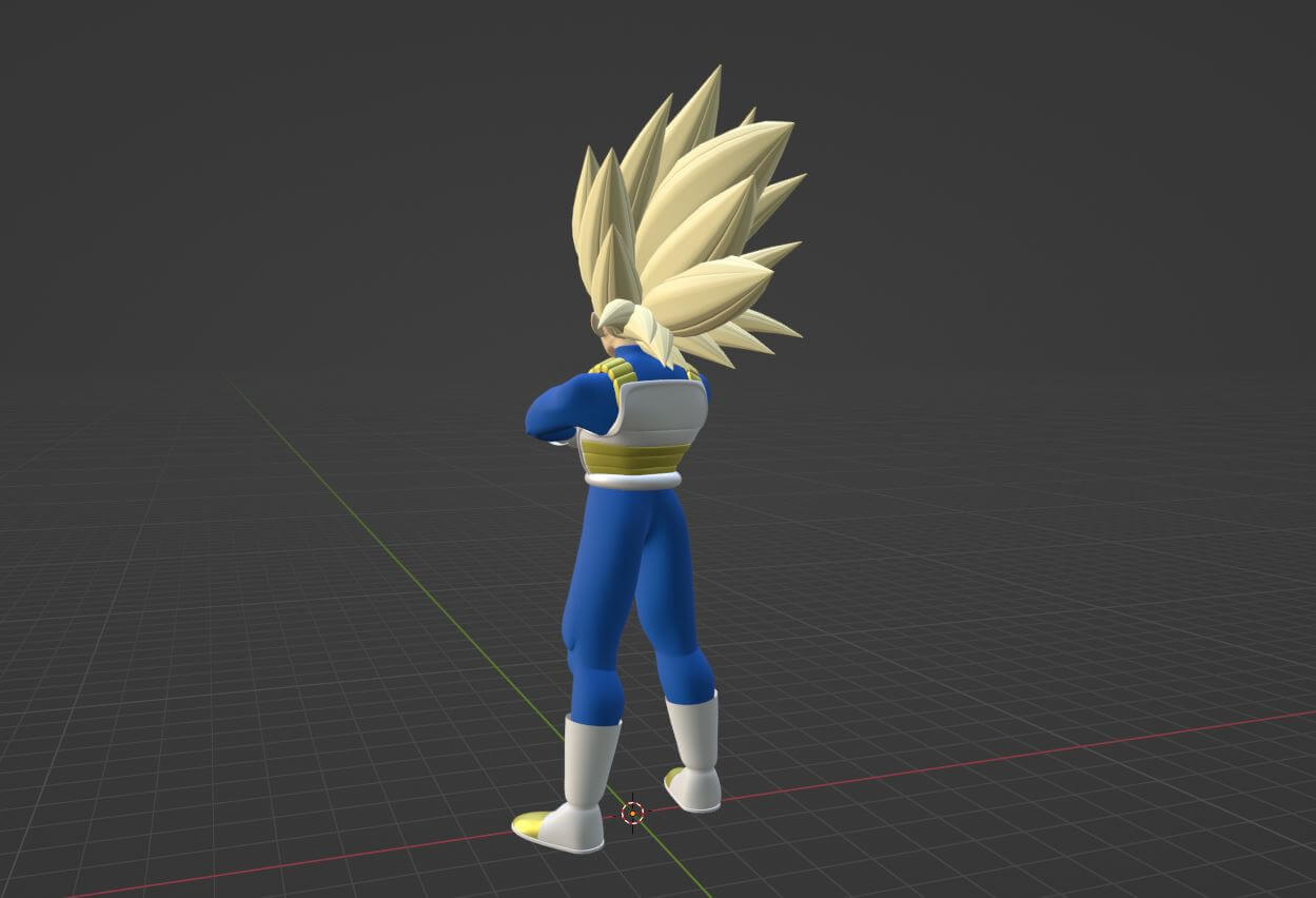 Vegeta Super Saiyan 3 - Dragonball Daima 3D Model by Summerforce