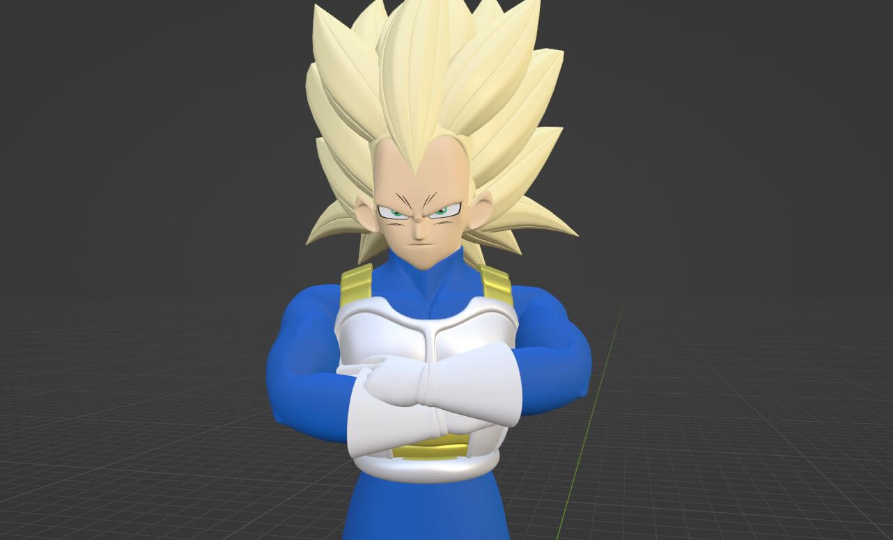 Vegeta Super Saiyan 3 - Dragonball Daima 3D Model by Summerforce