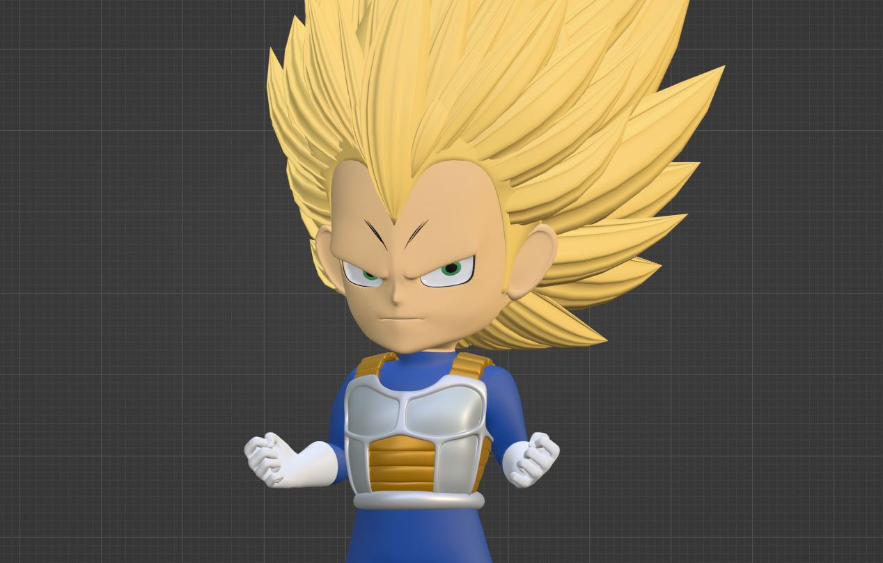 Vegeta Super Saiyan 3 - Dragonball Daima 3D Model by Summerforce