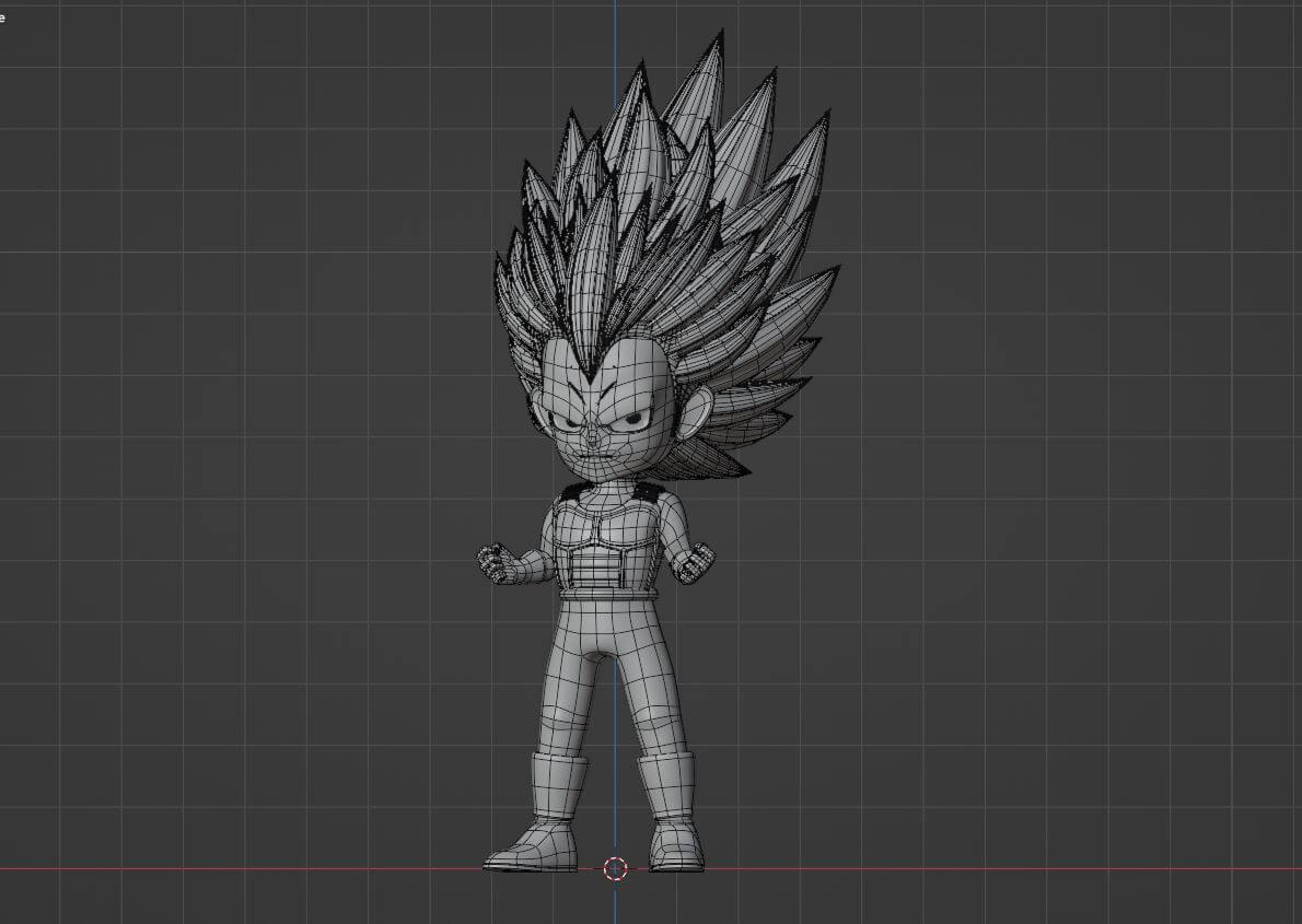 Vegeta Super Saiyan 3 - Dragonball Daima 3D Model by Summerforce