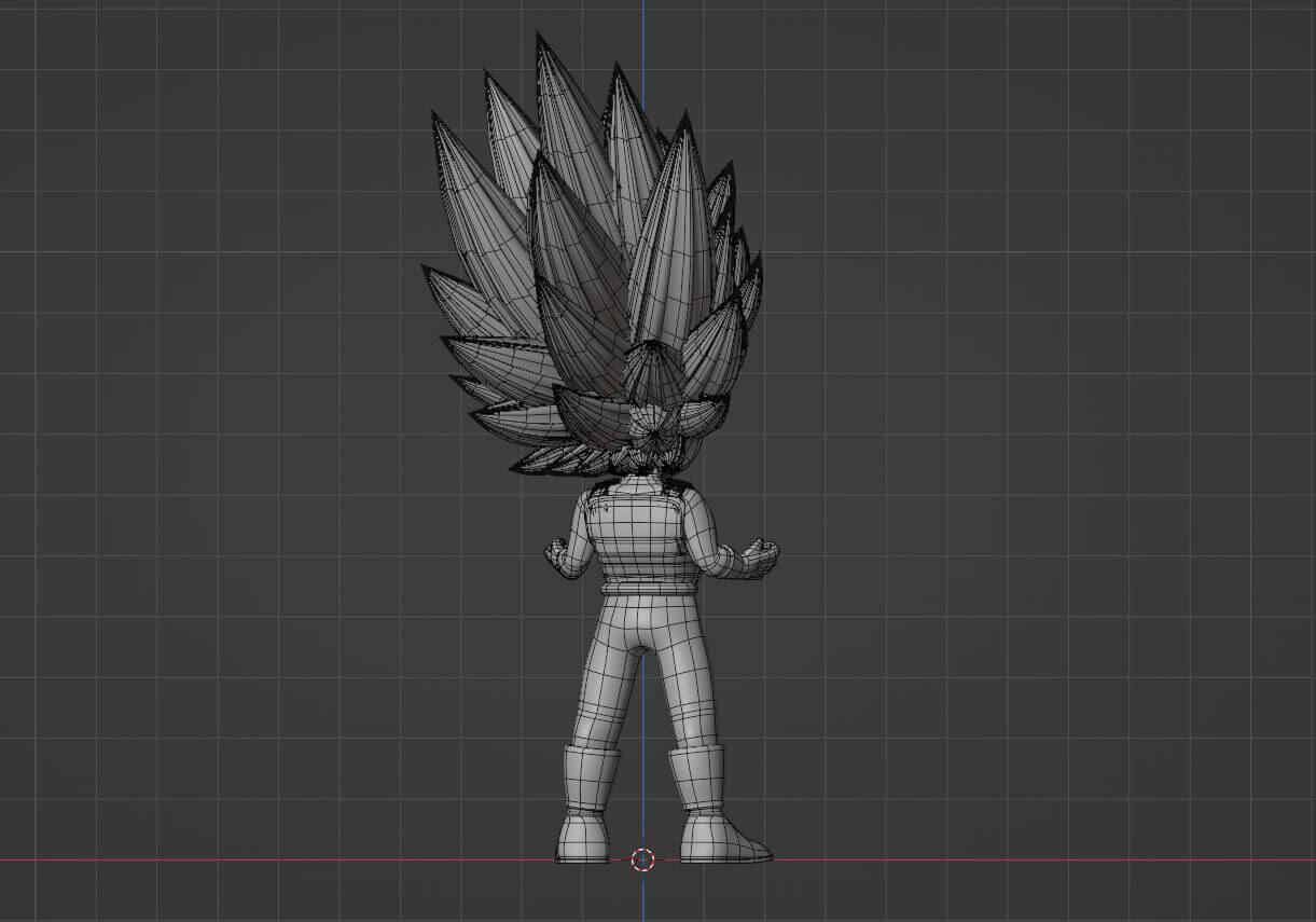 Vegeta Super Saiyan 3 - Dragonball Daima 3D Model by Summerforce