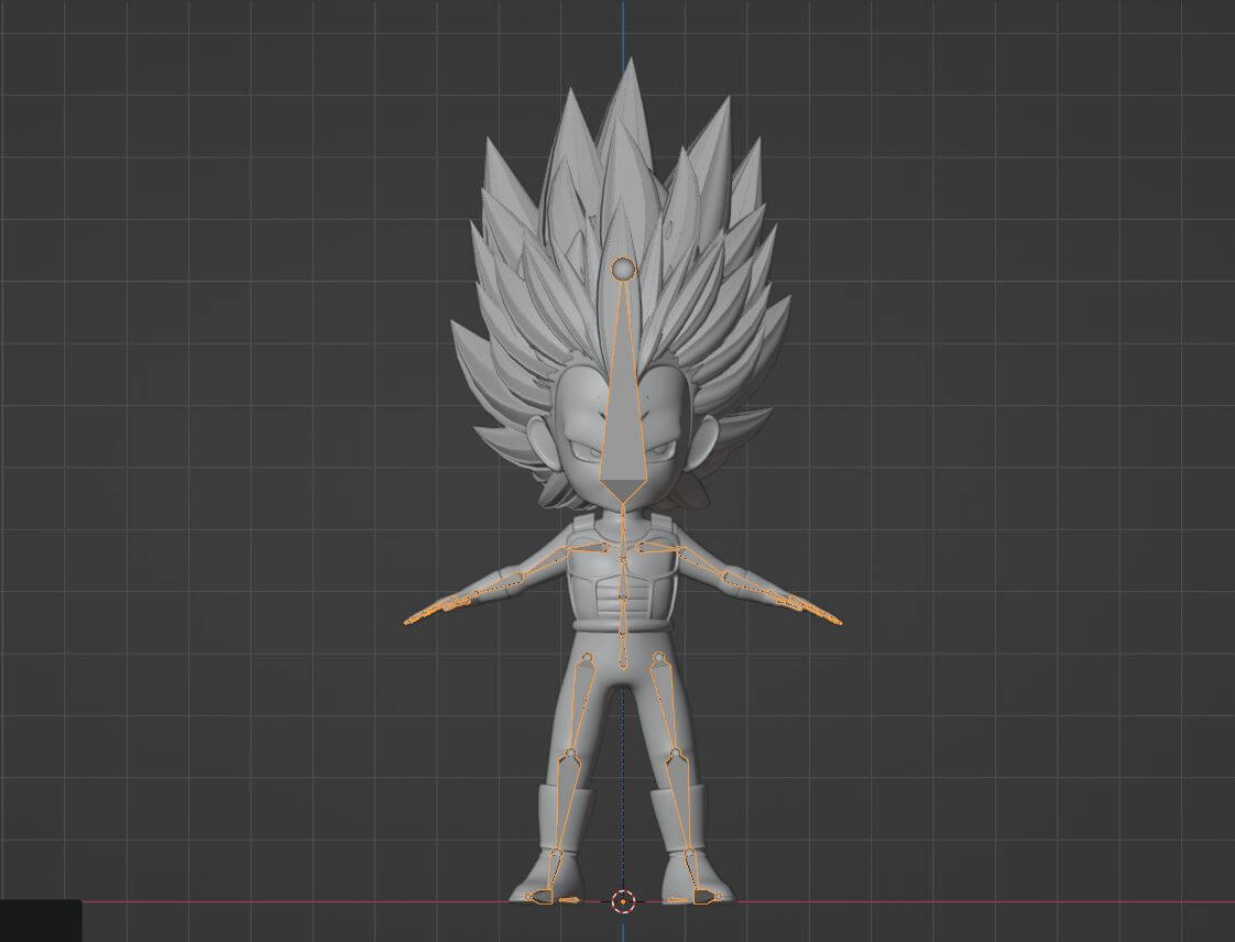 Vegeta Super Saiyan 3 - Dragonball Daima 3D Model by Summerforce