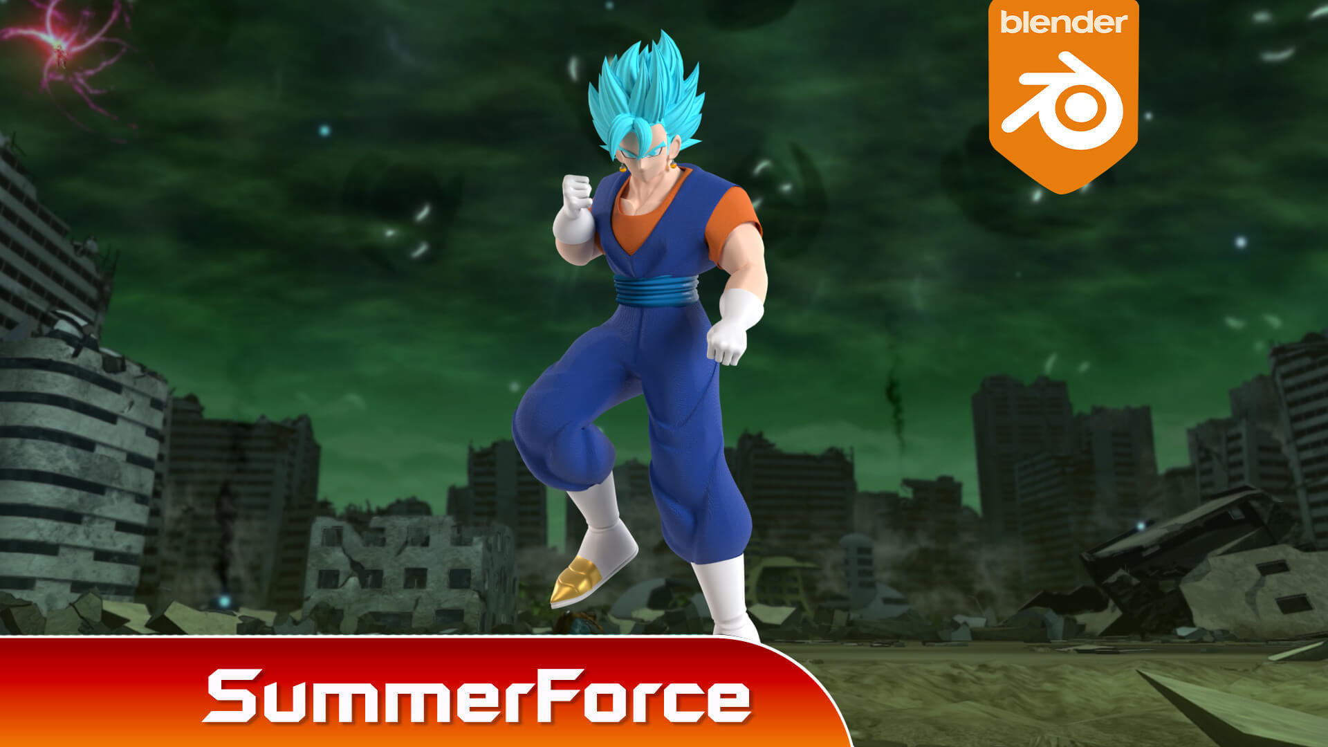 Vegito - Dragonball Super 3D Model by Summerforce