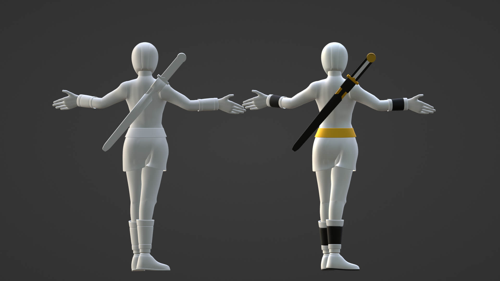 White Aquitian Ranger - Mighty Morphin Alien Rangers 3D Model by ...