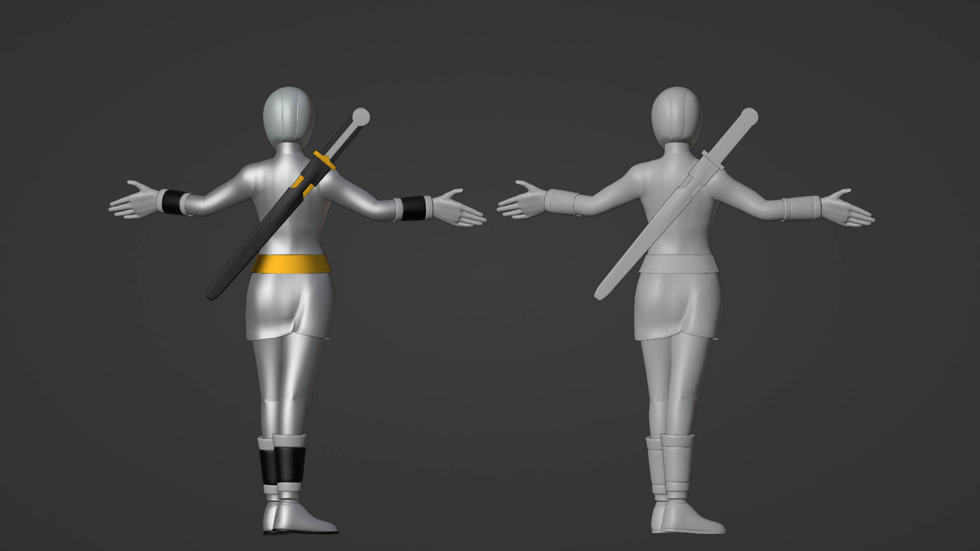 White Aquitian Ranger - Mighty Morphin Alien Rangers 3D Model by ...