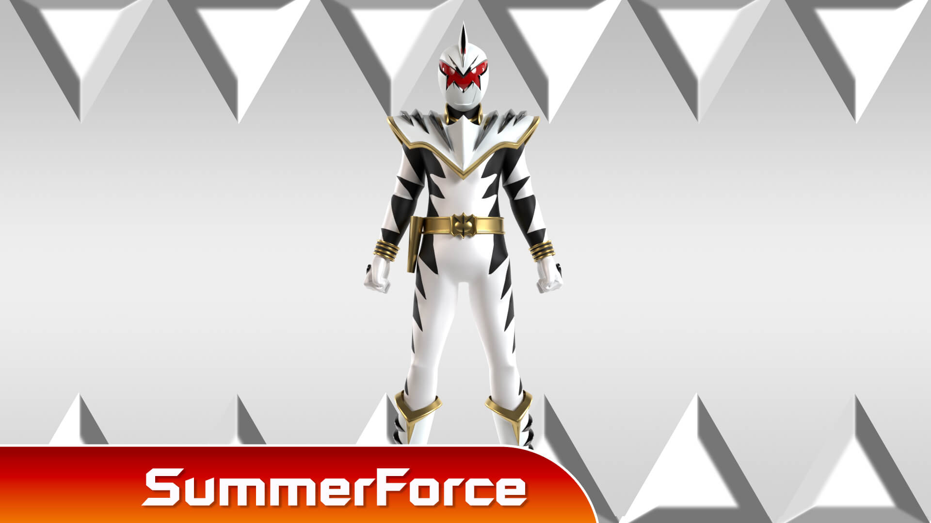 White Ranger - Dino Thunder 3D Model by Summerforce