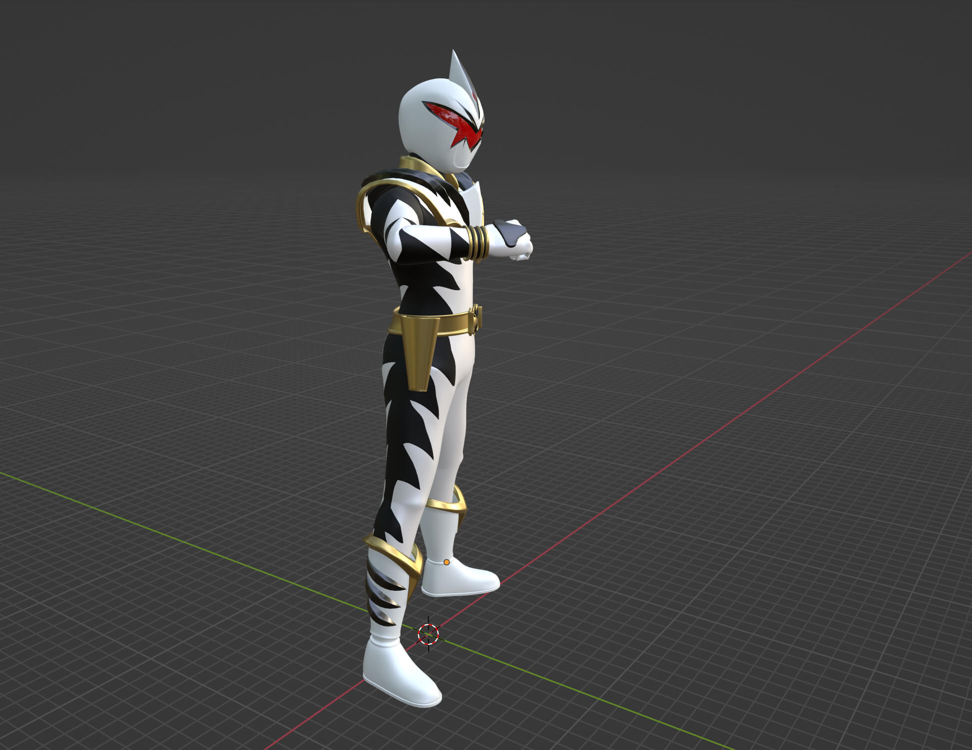 White Ranger - Dino Thunder 3D Model by Summerforce
