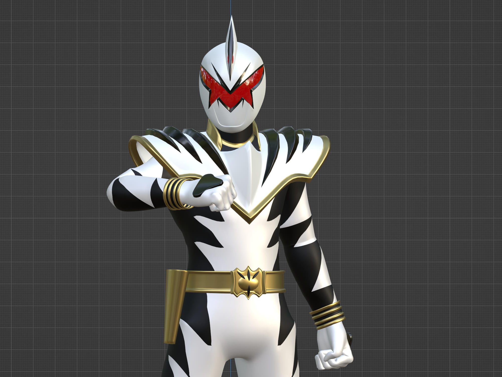 White Ranger - Dino Thunder 3D Model by Summerforce