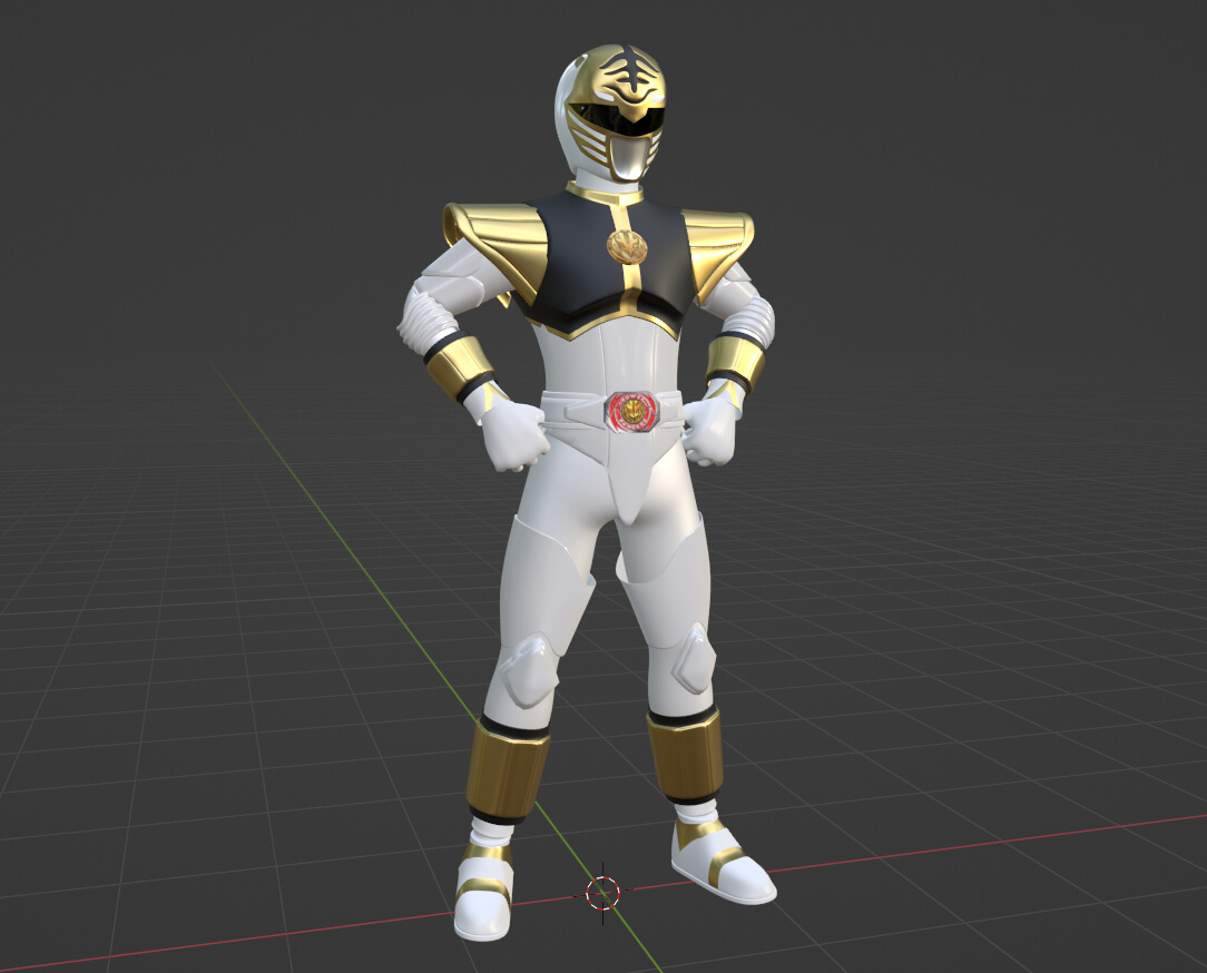 White Ranger - Mighty Morphin Power Rangers The Movie 3D Model by ...
