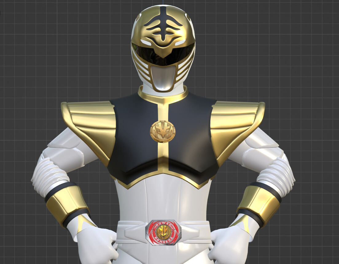 White Ranger - Mighty Morphin Power Rangers The Movie 3D Model by ...