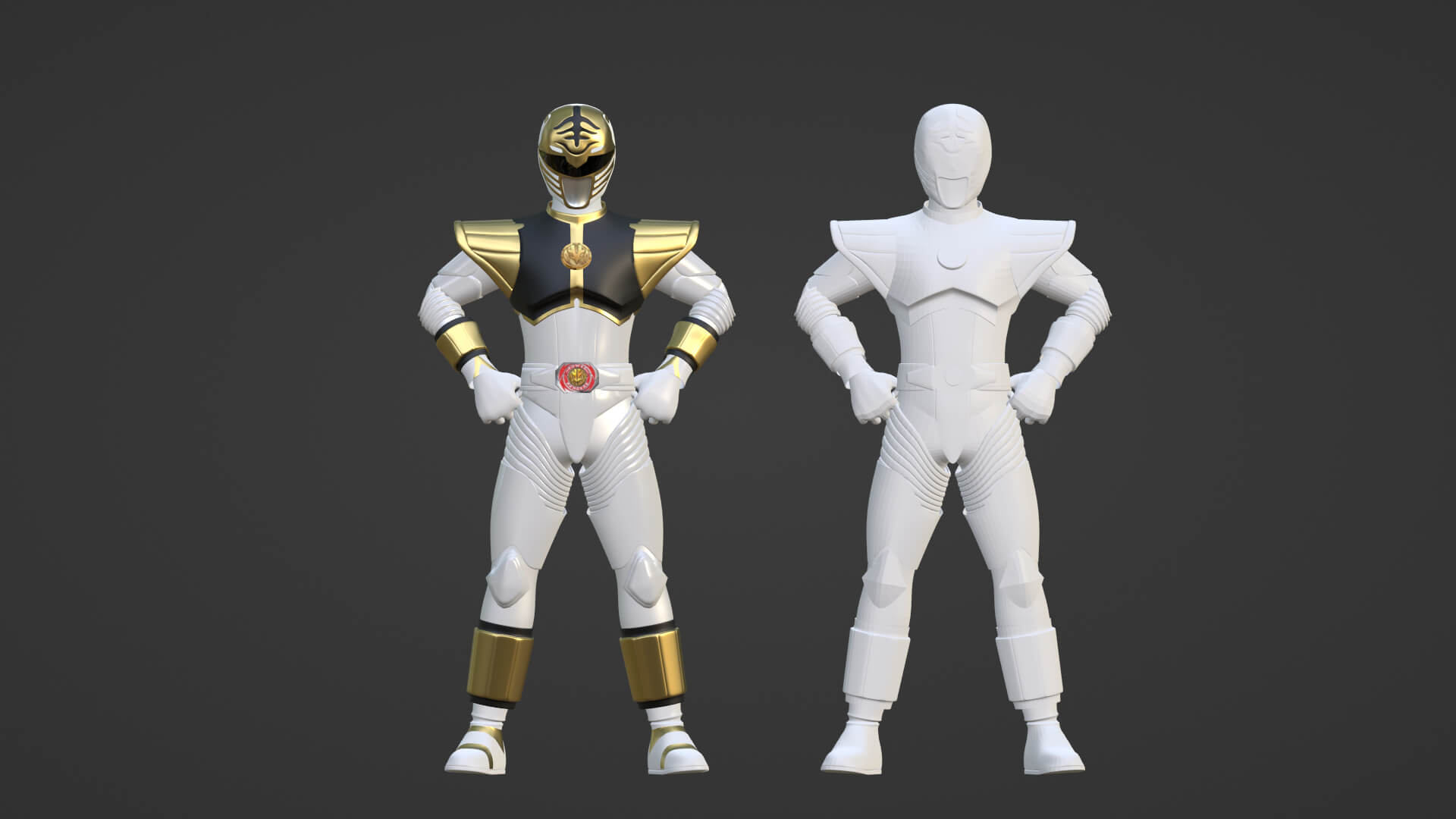 White Ranger - Mighty Morphin Power Rangers The Movie 3D Model by ...