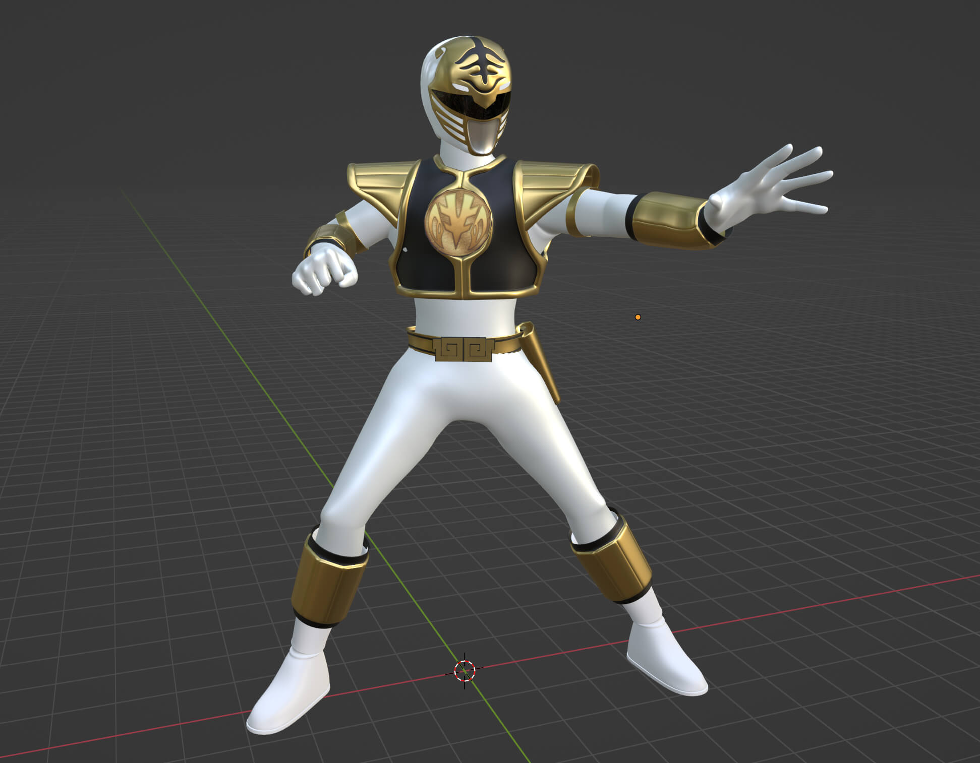 White Ranger - Mighty Morphin Power Rangers 3D Model by Summerforce