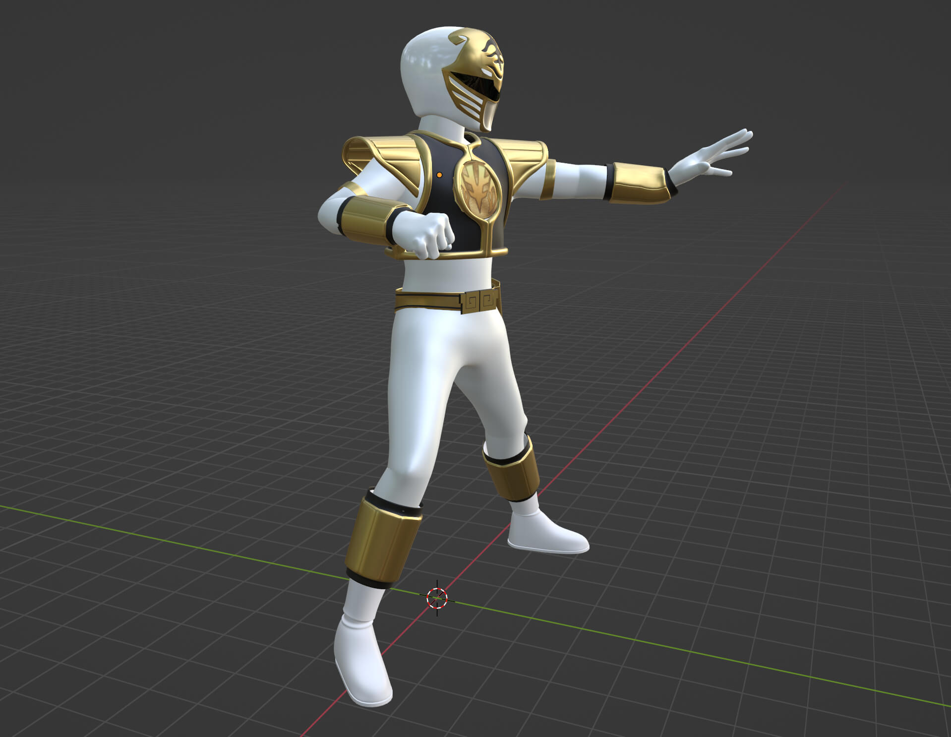 White Ranger - Mighty Morphin Power Rangers 3D Model by Summerforce