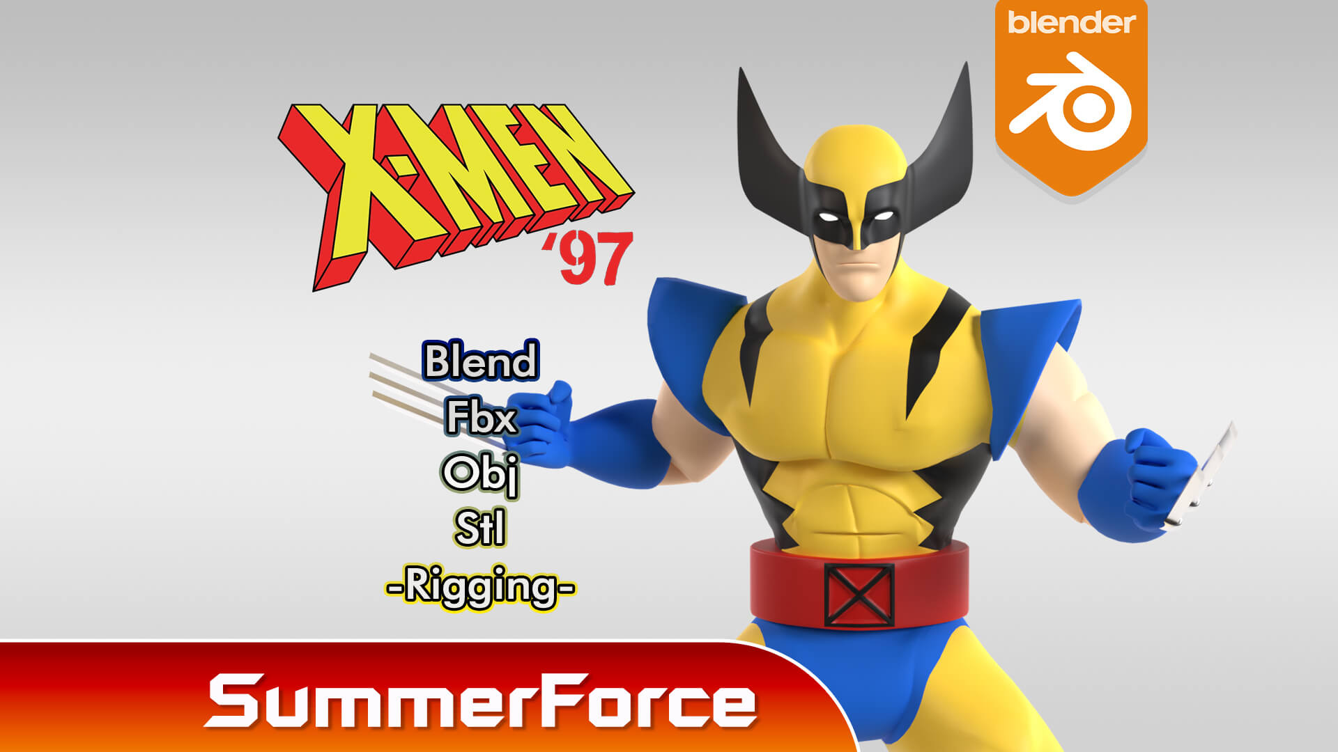 Wolverine - Xmen 97 3D Model by Summerforce
