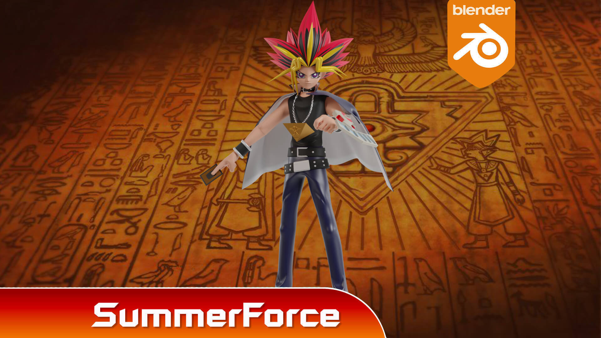 Yami Yugi - Yugioh Duel Monsters 3D Model by Summerforce