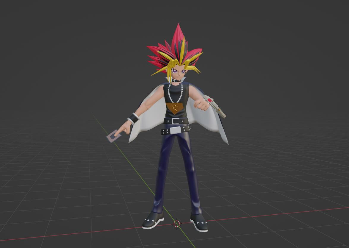 Yami Yugi - Yugioh Duel Monsters 3D Model by Summerforce