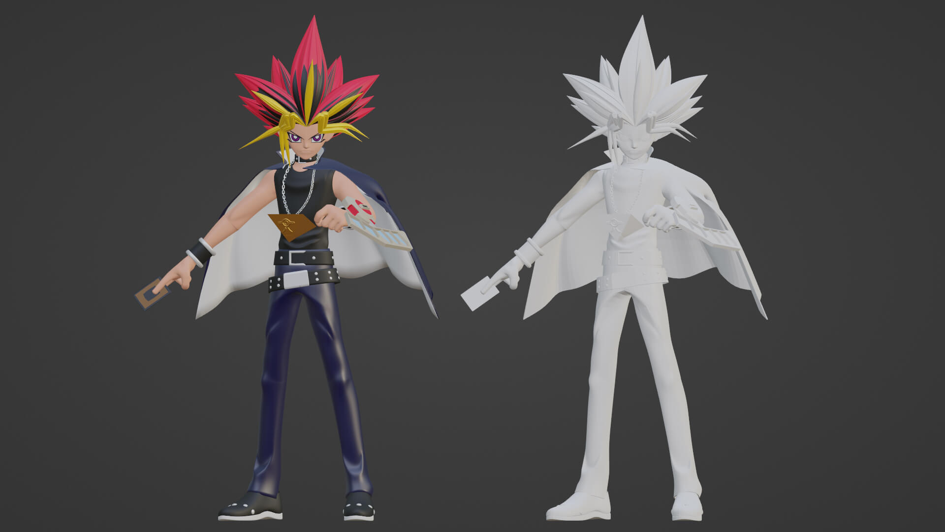 Yami Yugi - Yugioh Duel Monsters 3D Model by Summerforce