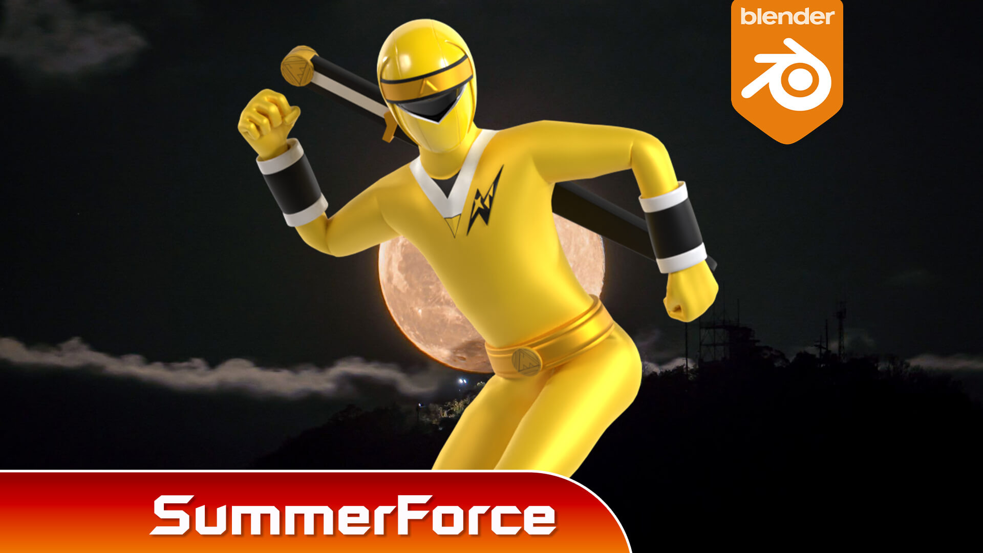 Yellow Aquitian Ranger - Mighty Morphin Alien Rangers 3D Model by ...
