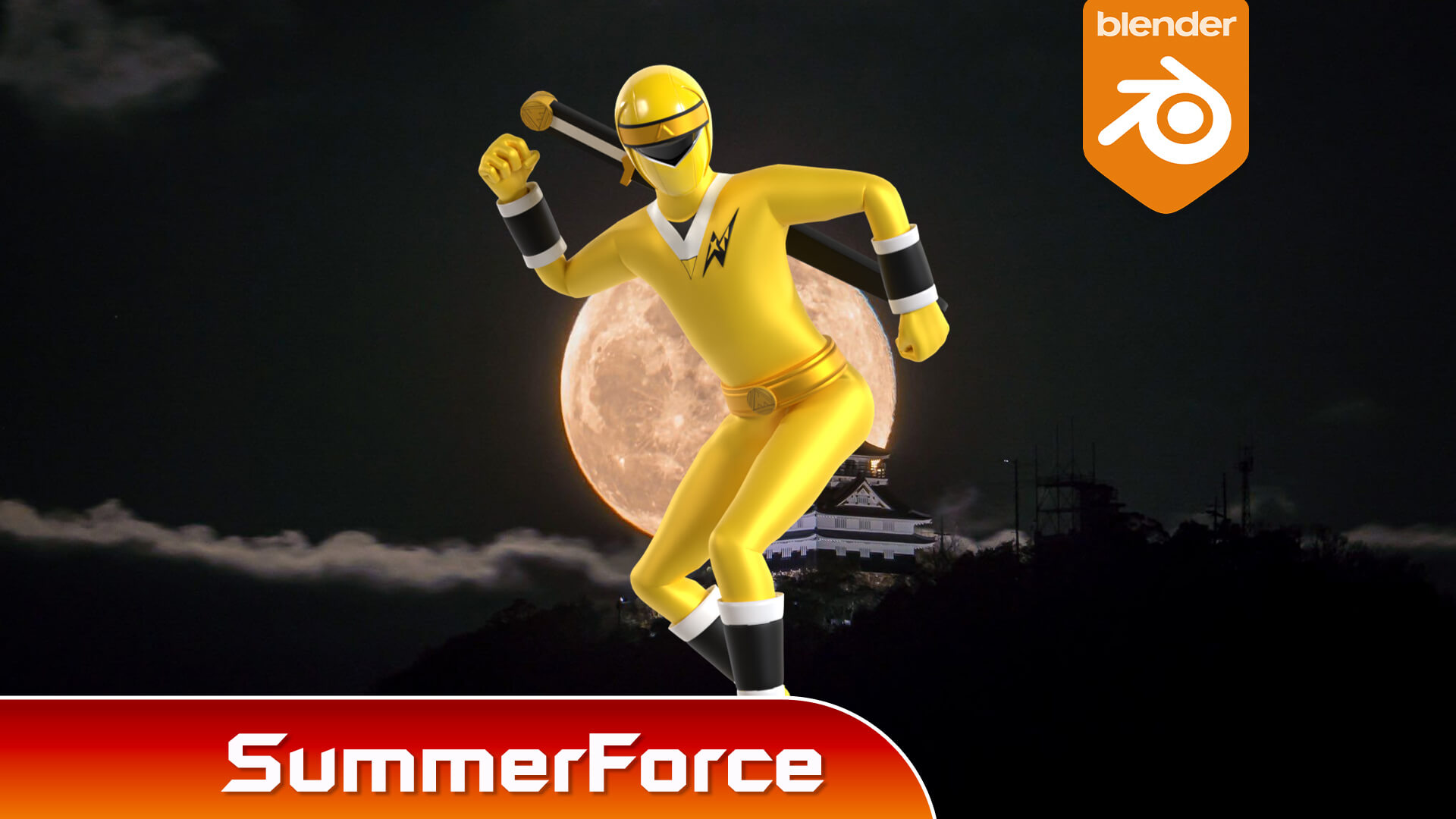 Yellow Aquitian Ranger - Mighty Morphin Alien Rangers 3D Model by ...