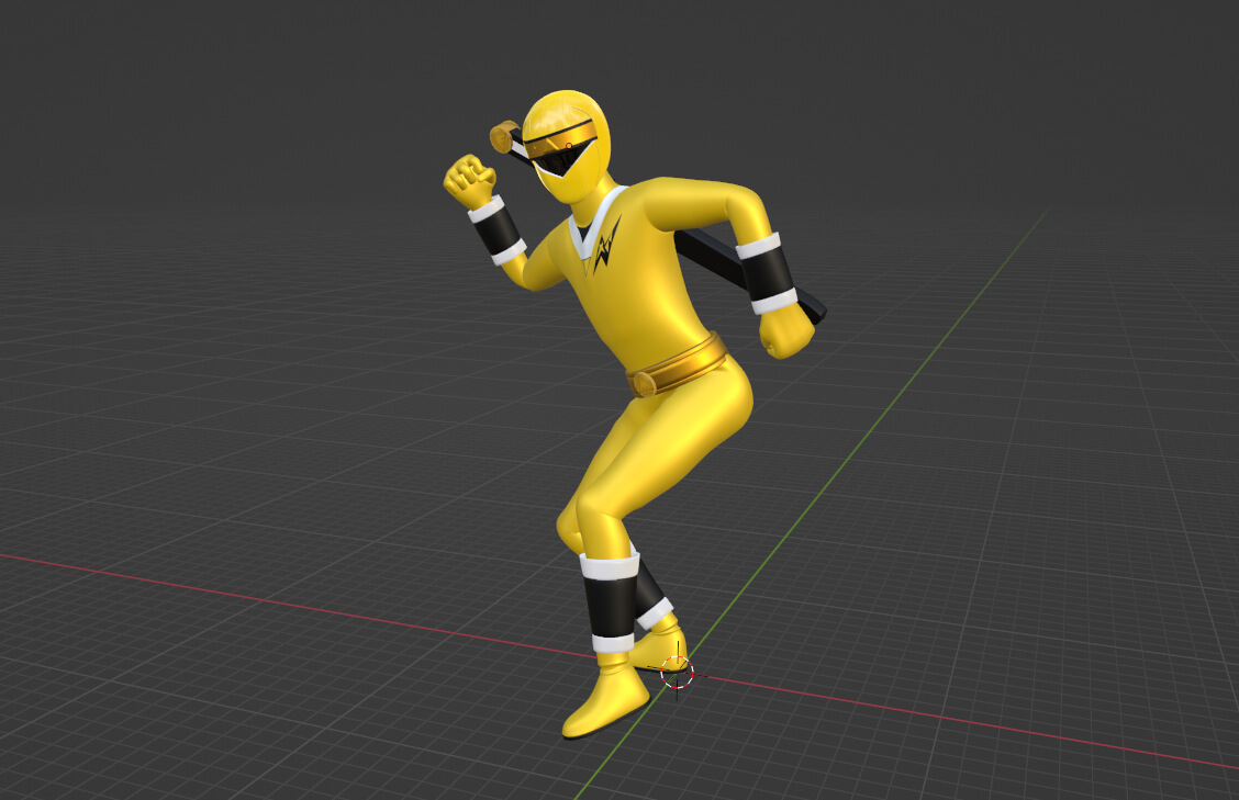Yellow Aquitian Ranger - Mighty Morphin Alien Rangers 3D Model by ...