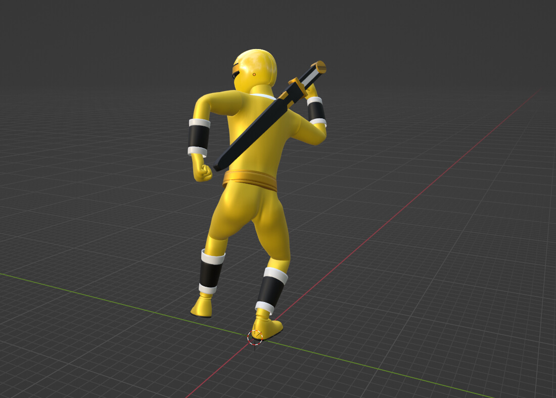 Yellow Aquitian Ranger - Mighty Morphin Alien Rangers 3D Model by ...