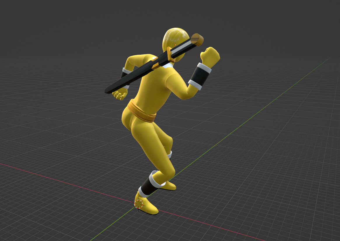 Yellow Aquitian Ranger - Mighty Morphin Alien Rangers 3D Model by ...