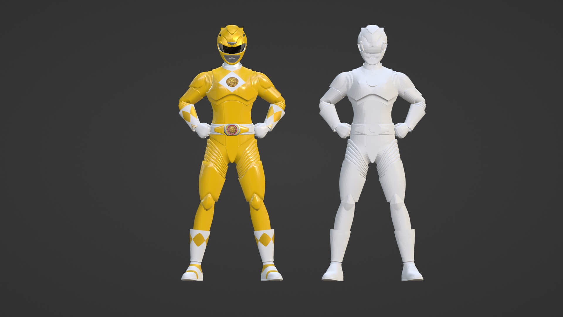 Yellow Ranger - Mighty Morphin Power Rangers The Movie 3D Model by ...