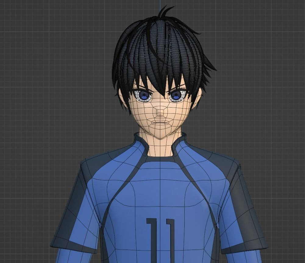 Yoichi Isagi - Blue Lock 3D Model by Summerforce