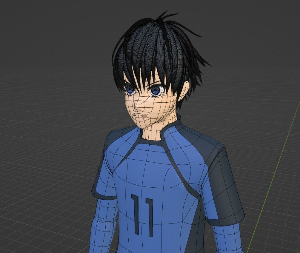 Yoichi Isagi - Blue Lock 3D Model by Summerforce