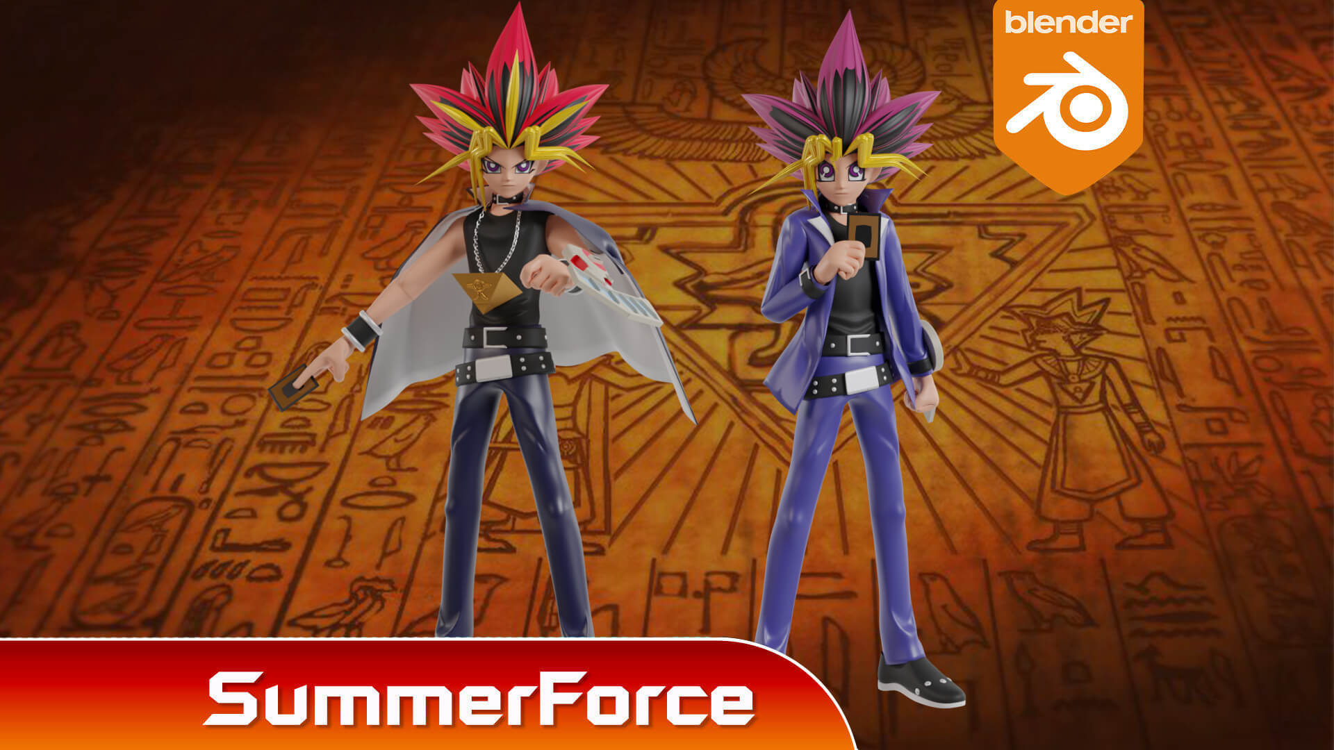 Yugi Muto - Yugioh Duel Monsters 3D Model by Summerforce