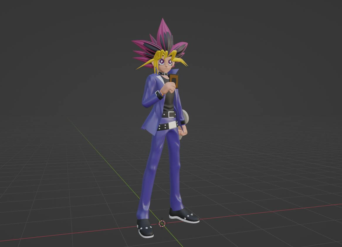 Yugi Muto - Yugioh Duel Monsters 3D Model by Summerforce