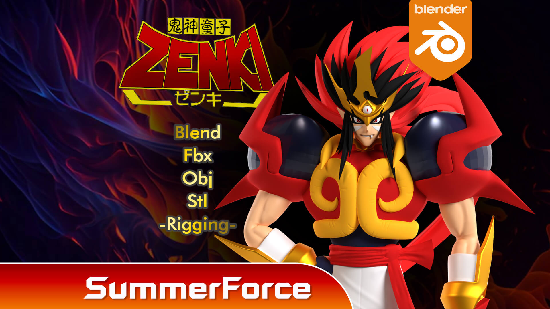 ZENKI - Demon Godchild Zenki 3D Model by Summerforce